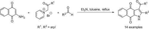 Synthesis of novel 2-aryl-3-benzoyl-1H-benzo[f]indole-4,9-diones using ...
