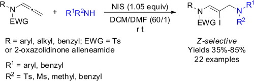 An intermolecular iodoamination of allenamides with sulfonamides ...