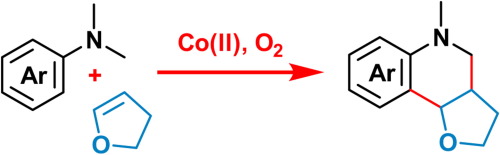 Cobalt-catalyzed aerobic oxidative Povarov reaction of tertiary ...