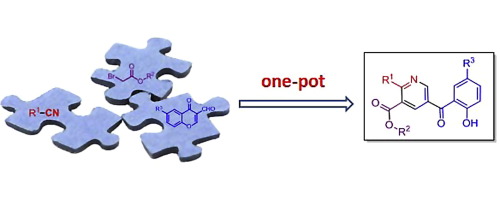 通过Blaise反应中间体和3-甲酰基色酮的串联反应，一锅轻松地合成多取代的吡啶,Tetrahedron Letters - X-MOL