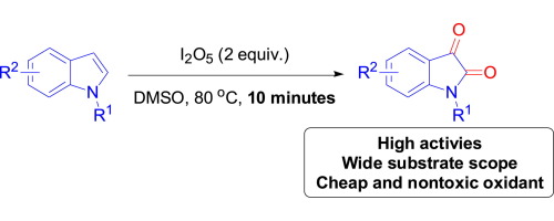An efficient method based on indoles for the synthesis of isatins by ...