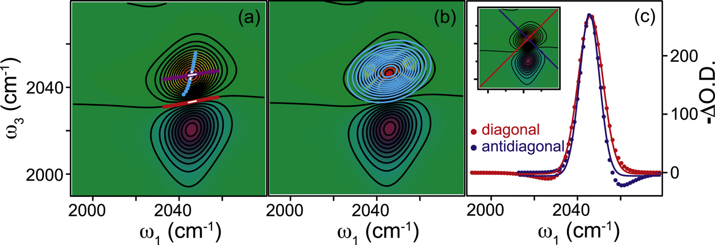 Line shape analysis of two-dimensional infrared spectra,The Journal of ...