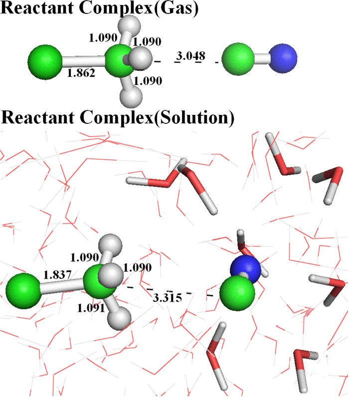 Investigation of the CH3Cl + CN− reaction in water: Multilevel quantum ...