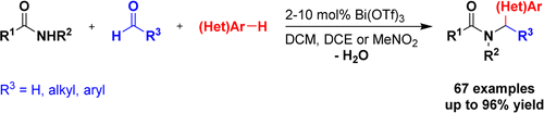 Bi(OTf)3-Catalyzed Multicomponent α-Amidoalkylation Reactions,The ...