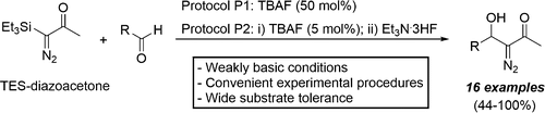 TBAF-Triggered Aldol-Type Addition of α-Triethylsilyl-α-diazoacetone ...