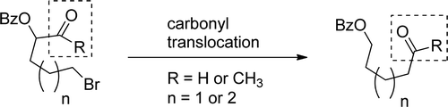 Radical Cyclization Followed by the Fragmentation of Carbonyl Compounds ...