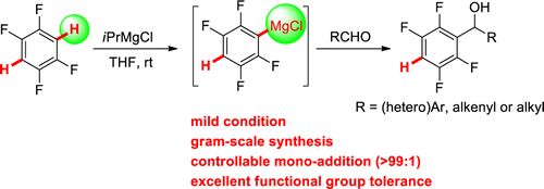 Mg-Prompted Polyfluoroarene C–H Functionalization: Formal Synthesis of ...