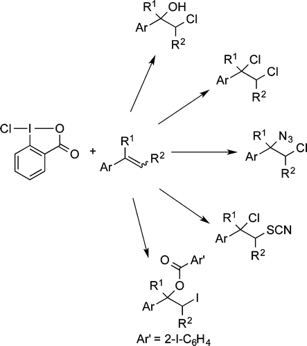Difunctionalization of Alkenes Using 1-Chloro-1,2-benziodoxol-3-(1H ...