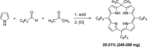 Two-Step, One-Flask Synthesis of a Meso-Substituted Phlorin,The Journal ...