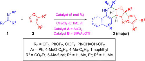 Gold-Catalyzed Povarov-Type Reaction of Fluorinated Imino Esters and ...