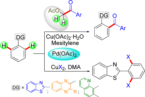 Peroxide-Free Pd(II)-Catalyzed Ortho Aroylation and Ortho Halogenation ...