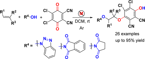 DDQ-Mediated Three-Component Dioxygenation of Alkenes,The Journal of ...