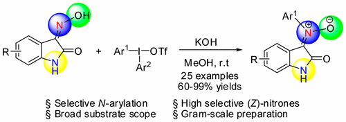 Synthesis of N-Aryl Oxindole Nitrones through a Metal-Free Selective N ...
