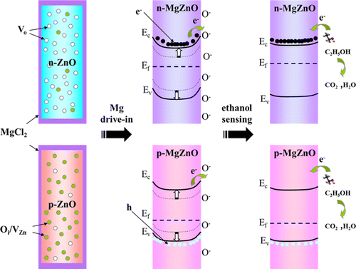 用于深紫外检测和室温气体传感的本征n型和p型MgZnO纳米棒,The Journal of Physical Chemistry C - X-MOL