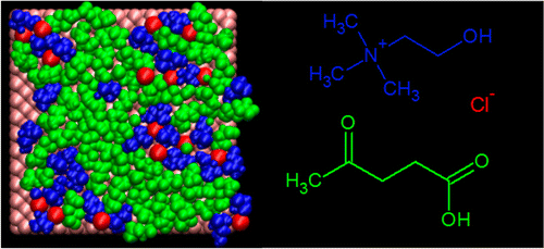 面心立方金属表面上的深共晶溶剂 The Journal Of Physical Chemistry C X Mol