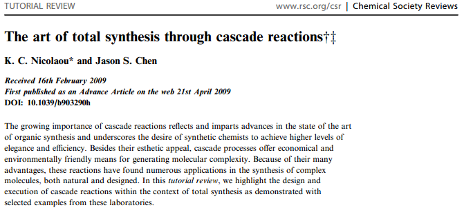 有机合成一代宗师——K. C. Nicolaou教授- X-MOL资讯