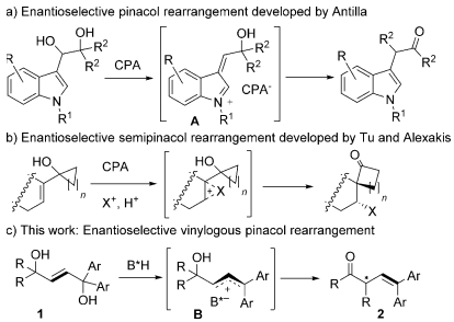 有机小分子催化的不对称插烯Pinacol重排反应- X-MOL资讯