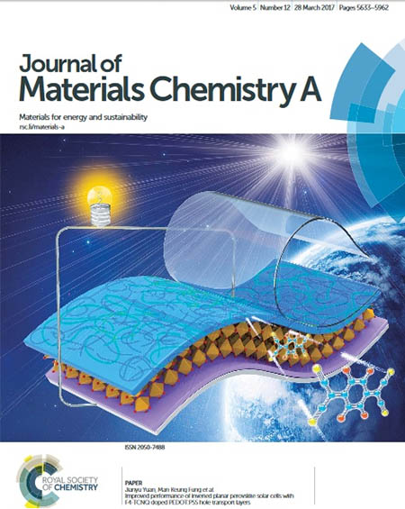 JMCA封面：OLED材料与钙钛矿电池完美结合- X-MOL资讯
