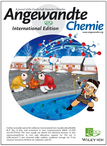 Angew封底文章：碳负离子液体捕集CO取得重要进展- X-MOL资讯