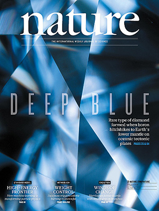 Nature封面：“海洋之心”这类蓝钻从哪儿来？- X-MOL资讯